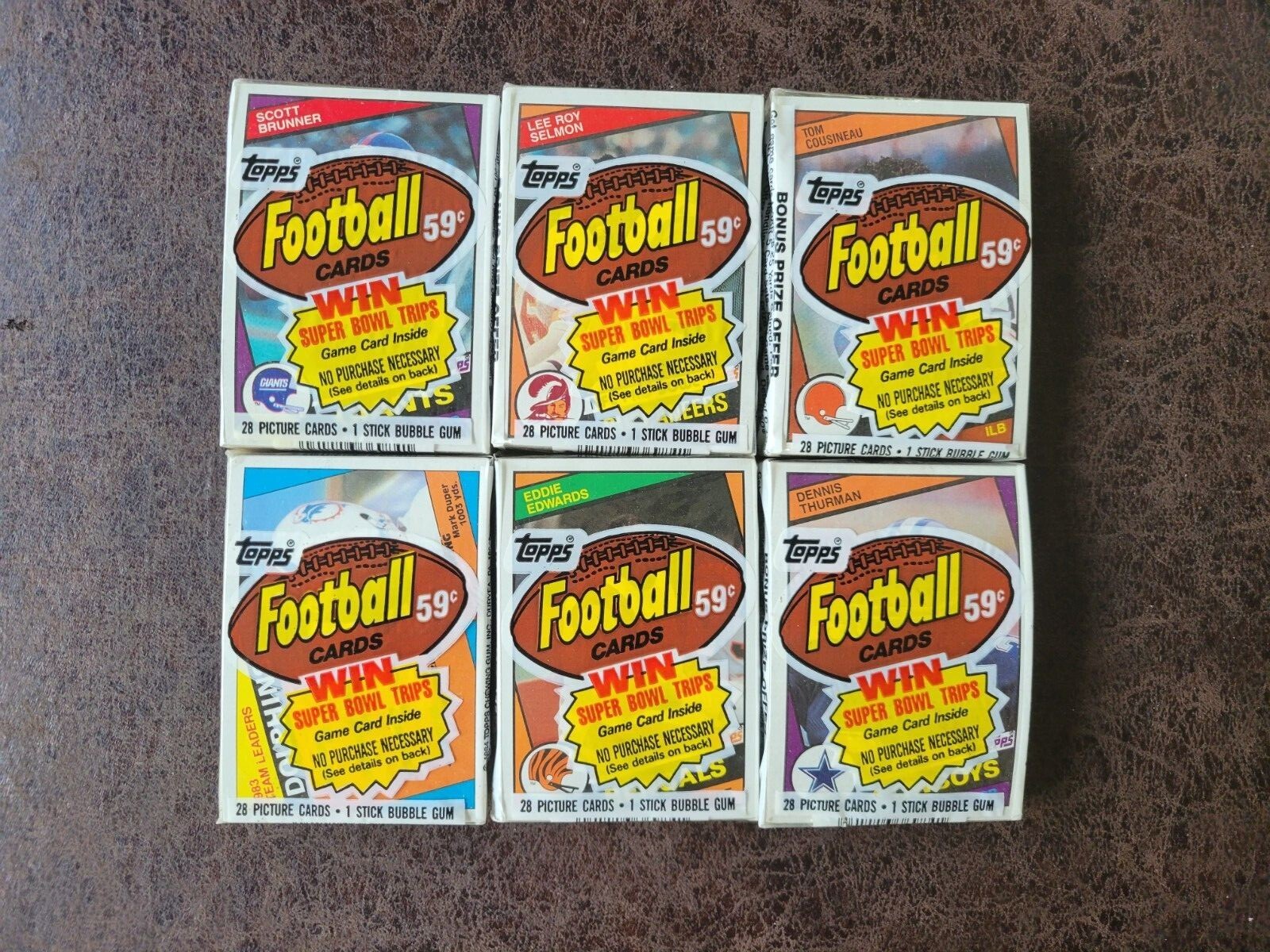 1984 Topps Football Cello Pack Box - BBCE Auth - John Elway RC, Dan ...