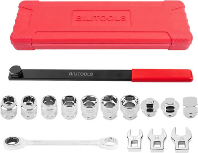 BILITOOLS 15-Piece Universal Serpentine Belt Tool Set, Ratcheting ...