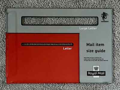 ROYAL MAIL FREE STANDING UK LETTER AND LARGE LETTER SIZE GUIDE MAIL ...