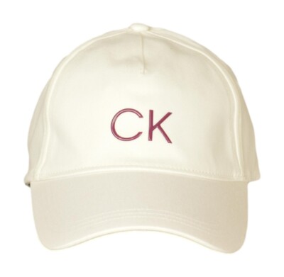 CK CALVIN KLEIN baseball cap with visor adjustable back with ck logo on ...