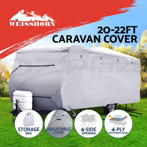 Weisshorn 20-22ft Caravan Cover Campervan 4 Layer Heavy Duty UV Carry ...