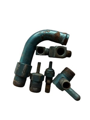 Jeep AMC V8 304 360 401 Intake Manifold Vacuum and Coolant Fittings | eBay