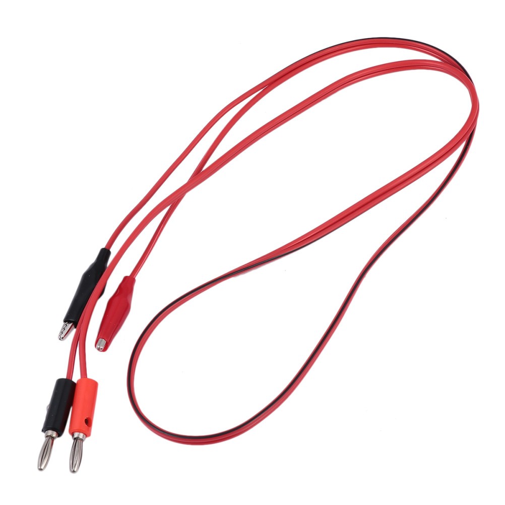5 Pcs 1 M Banana Plug To Clip Copper Test Electrical Test Wire | eBay UK