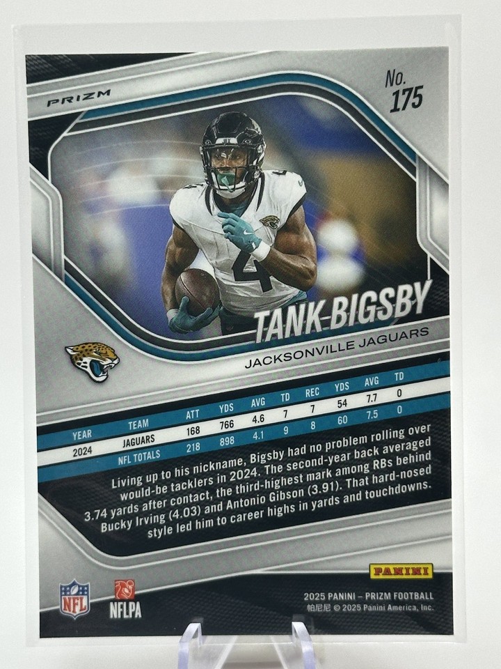 2025 Panini Prizm - Tank Bigsby #175 Red Flash Prizm - Jacksonville ...