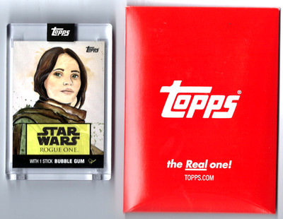 2022 TOPPS STAR WARS ROGUE ONE JANE ERSO WRAPPER ART CARD 17 BY ...