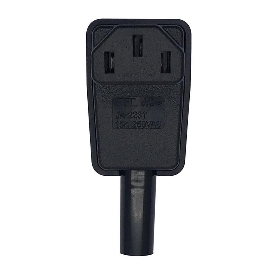 Right Angle AC Rewirable Electrical Female Plug PDU Power Adapter ...