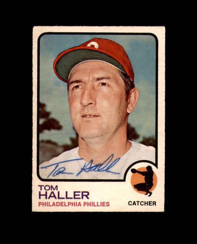 Tom Haller Signed Rare 1973 Topps O-Pee-Chee Philadelphia Phillies ...