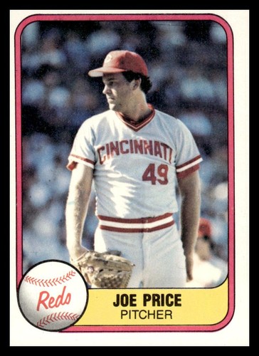 1981 Fleer #210 Joe Price Cincinnati Reds Rookie | eBay
