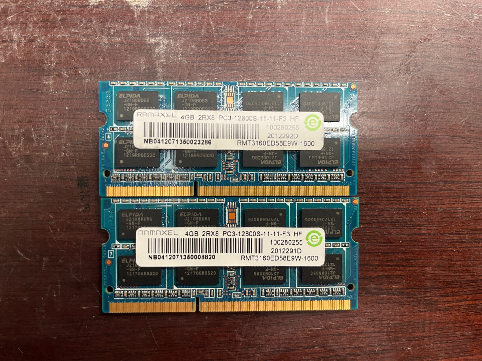 Ramaxel 4GB 2Rx8 PC3-12800S-11-11-F3 Laptop Memory | eBay
