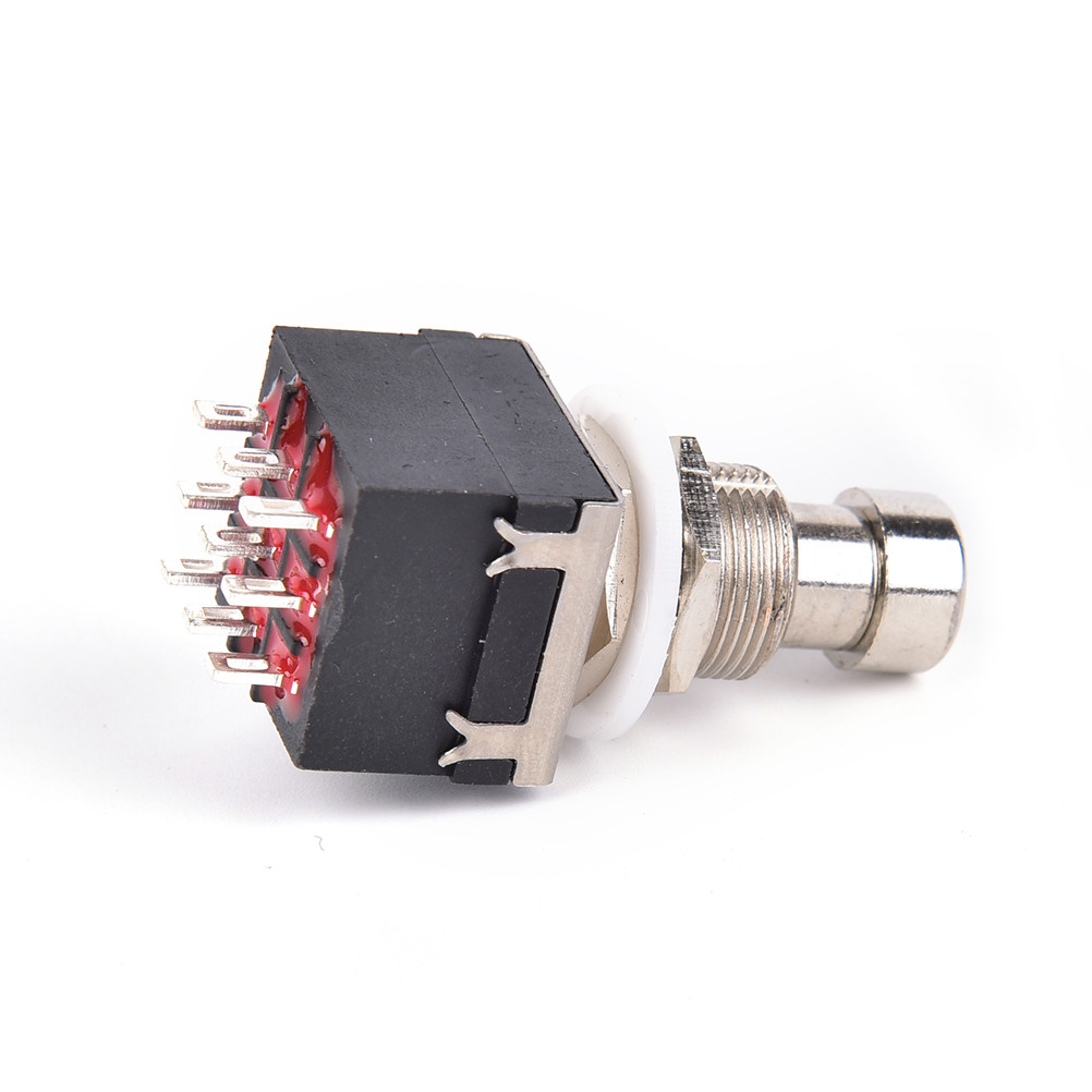 9-pin 3PDT Guitar Effects Pedal Box Stomp Foot Metal Switch True Bypass ...