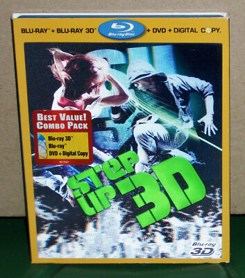 Step Up 3 Blu-ray 3D + 2D + DVD With Lenticular Slipcover | eBay