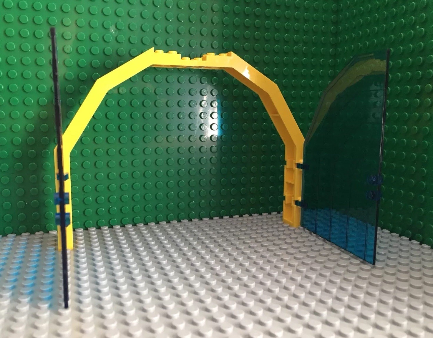 LEGO Lot 2 Trans-Dark Blue Door Assembly from Neptune Discovery Lab ...