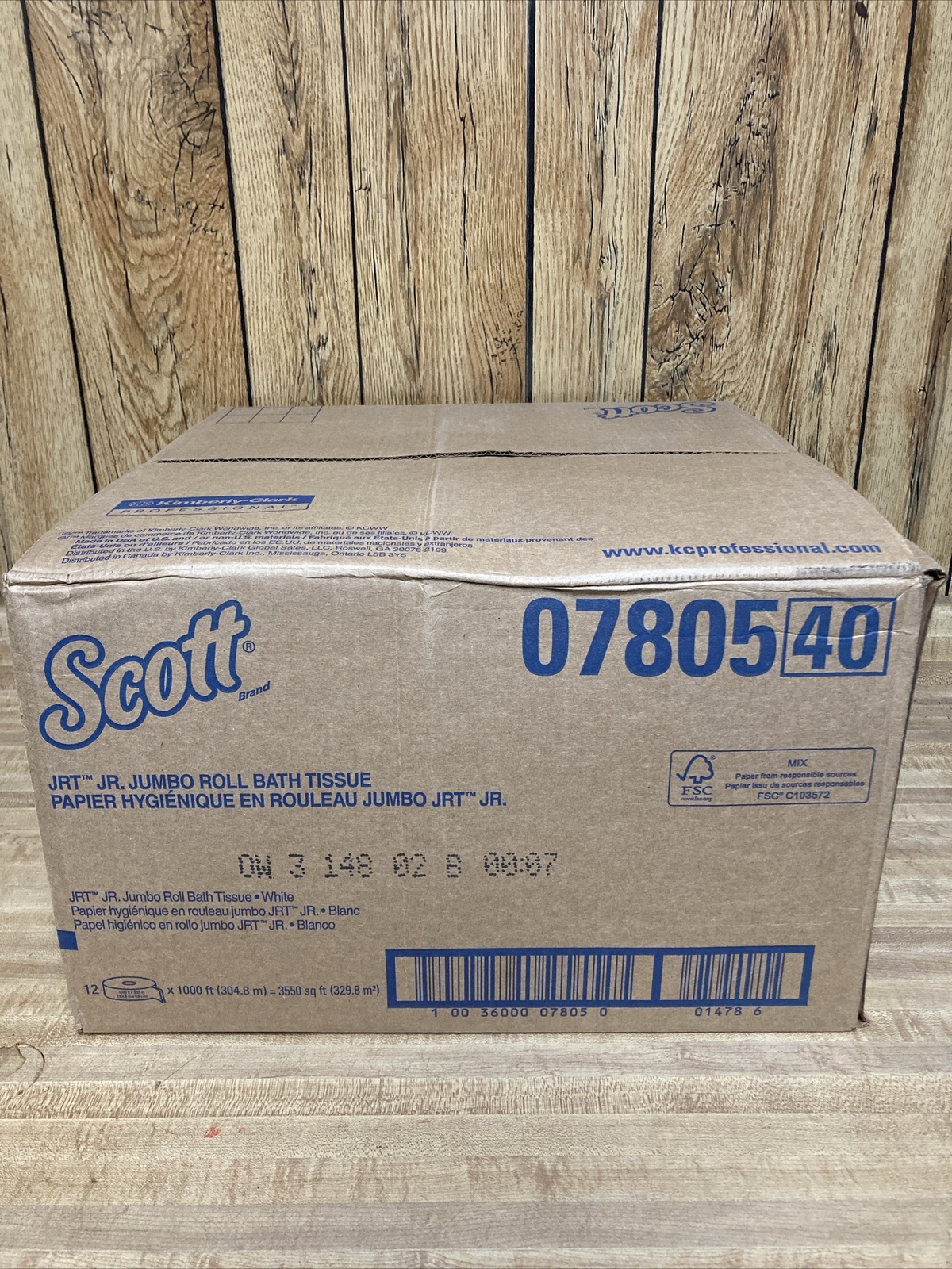 12 Roll Scott 07805 Jumbo Roll Toilet Paper, 3.55" x 1,000' New | eBay