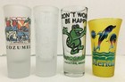 Shot Glasses Lot of 11 Tall Souvenir Tropical Travel Mexico Bahamas ...