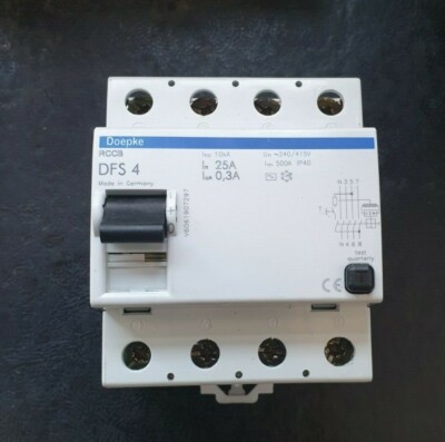 Doepke RCCB DFS 4 4 POLE CIRCUIT BREAKER (R3S11.5B3) | eBay