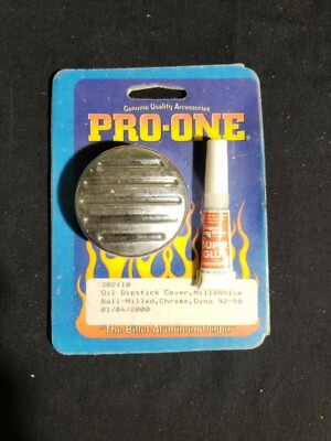 Pro one oil dipstick cover chrome Dyna 92-98 302110 box 4 | eBay