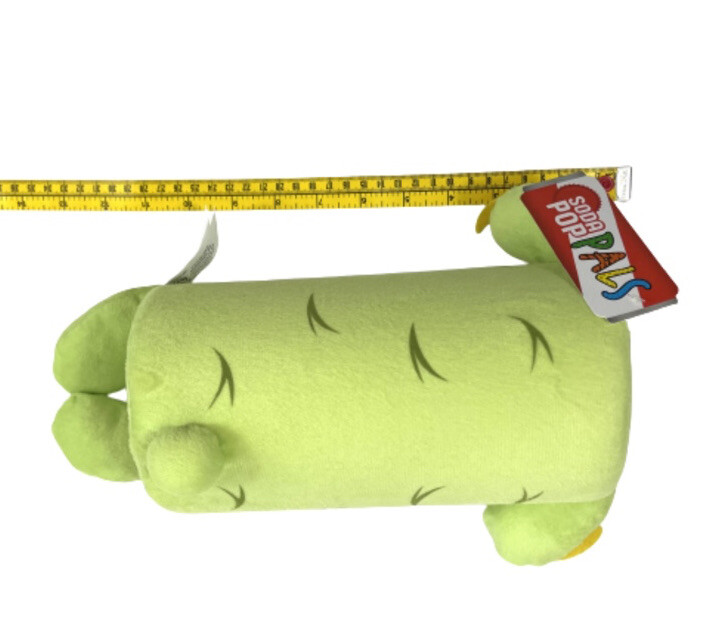 NWT Soda Pop Pals Plush Green 11" Long A&A Global Industries 2017 Foam ...