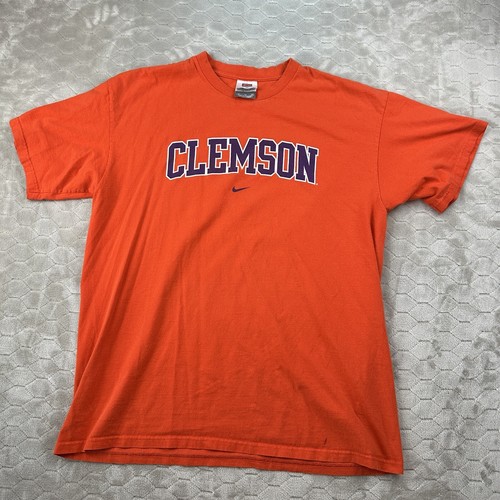 Vintage Nike Clemson Orange Short Sleeve Shirt - Sz XL - FLAWS See Pics ...