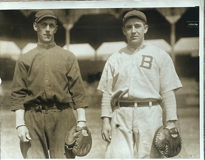 1914 Frank Bruggy & Walt Tragsessar Boston Braves Catching Prospects ...