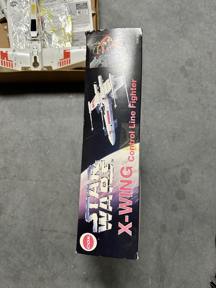 VTG Star Wars Cox 9310 X-Wing Control Line Fighter Model Kit READ | eBay