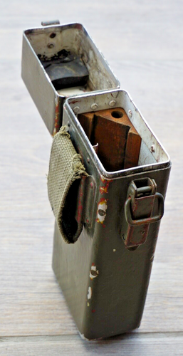 RIFLE SCOPE TRANSPORT BOX TIN WOODEN INSERT | eBay