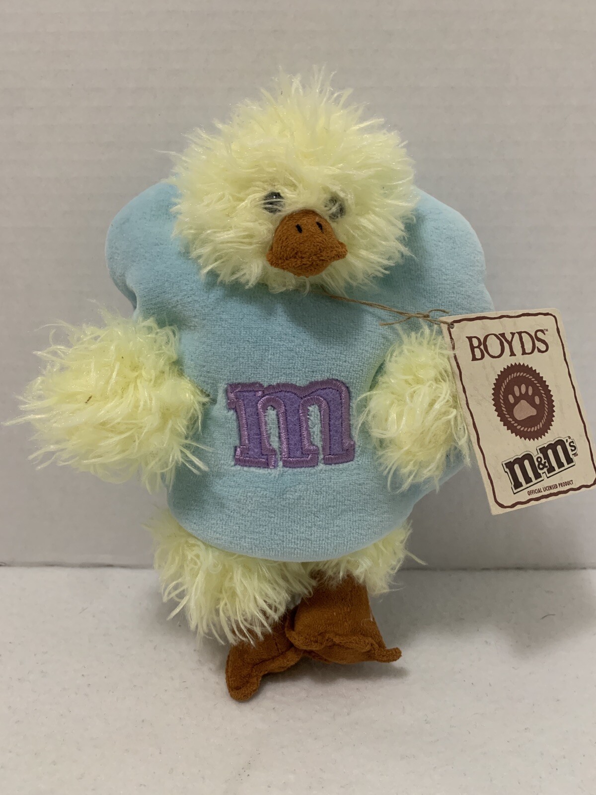 Boyds Bears Easter M&M Peeker - QUACKLES - Yellow Duck w/ Blue M&M ...