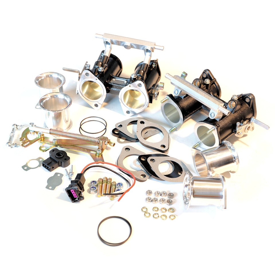 Throttle Bodies Injection x2 set 48mm TPS linkage DCOE/DHLA Weber ...