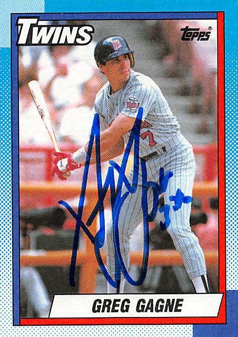 Greg Gagne autographed baseball card (Minnesota Twins) 1990 Topps #448 | eBay