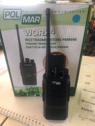POLMAR WORK 4 PMR446 UHF PORTATILE VERSIONE EXPORT 5 WATT | eBay