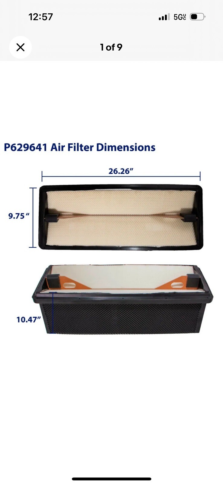 DONALDSON P629641 - Cross reference air filters