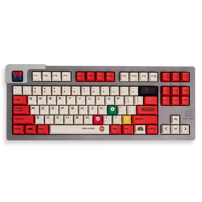 Game Mario Theme Keycap 131 Pcs PBT MX Cherry Height for Mechanical ...