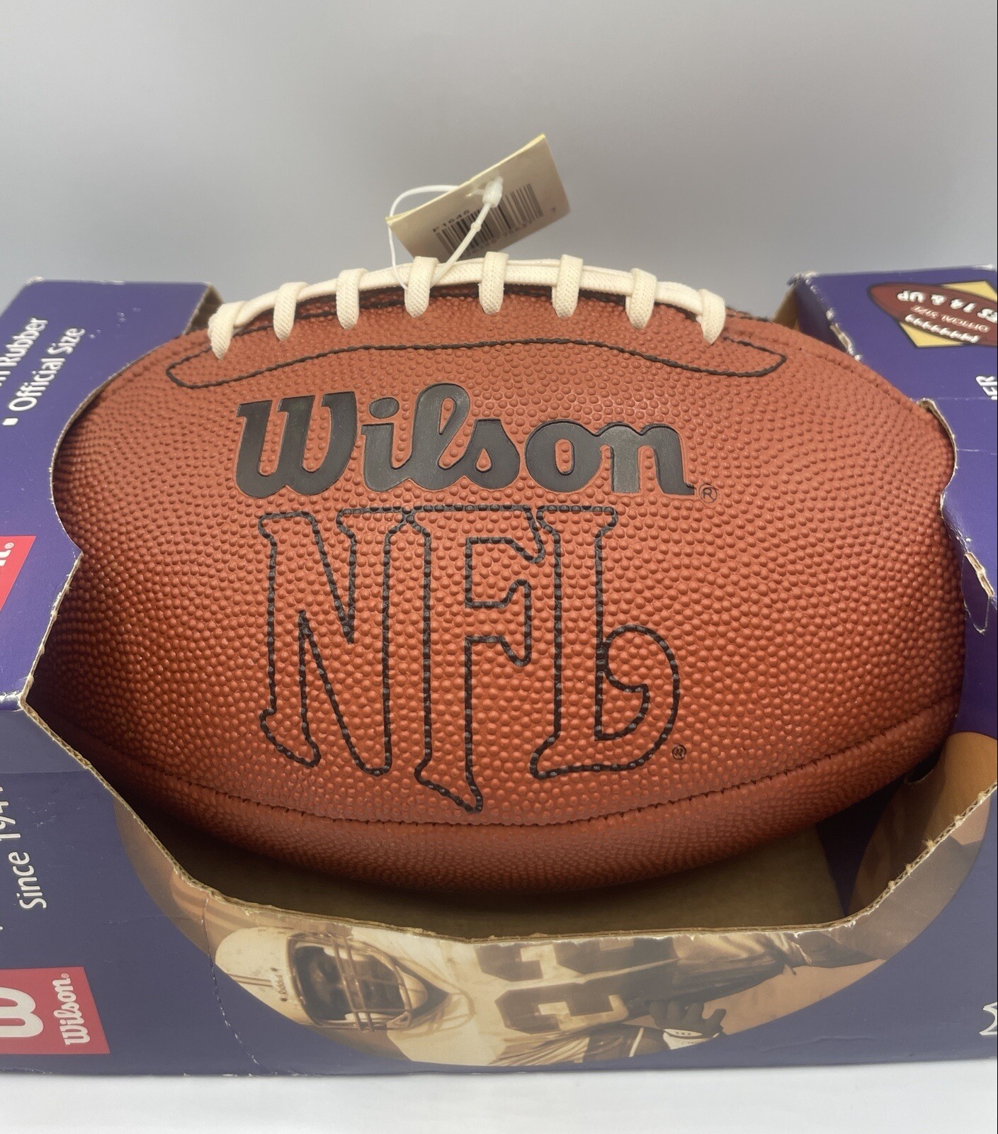 OFFICIAL NFL WILSON FOOTBALL SEWN RUBBER OFFICIAL SIZE NEW F1645 SIGNED ...