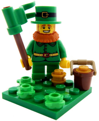 NEW LEGO LEPRECHAUN MINIFIG LOT st patrick's day irish pot of gold 4 ...