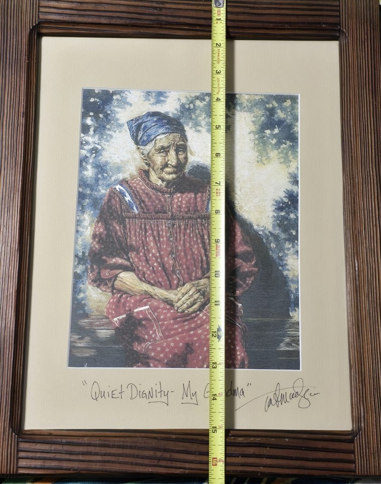 Quiet Dignity My Grandma by Talmadge Davis Signed Framed Print Unique ...