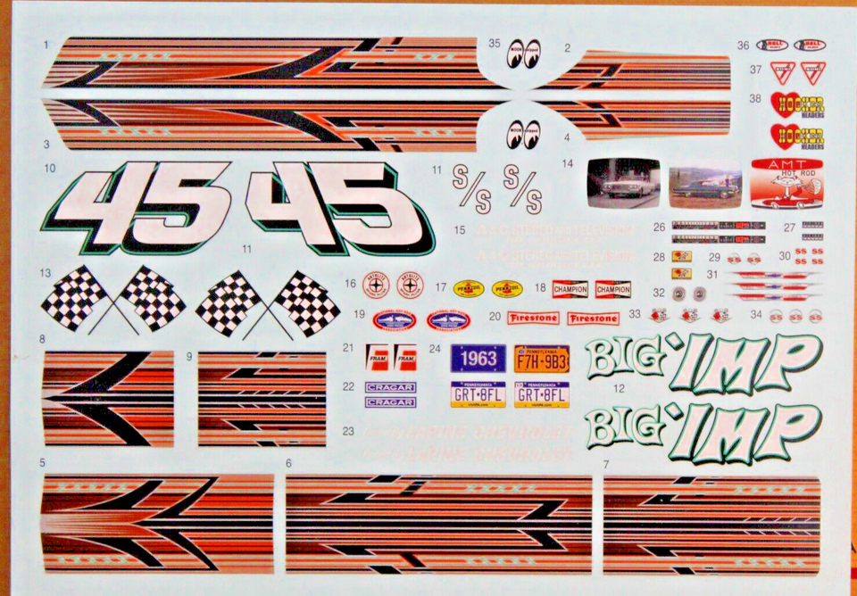 ++ 12 ++ BEAUTIFUL CLASSIC LARGE SETS OF DECALS GREAT QUALITY AND BRITE ...