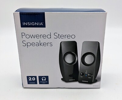 Brand New Insignia NS-PCS219 Powered PC Computer Stereo Speakers - In Box | eBay