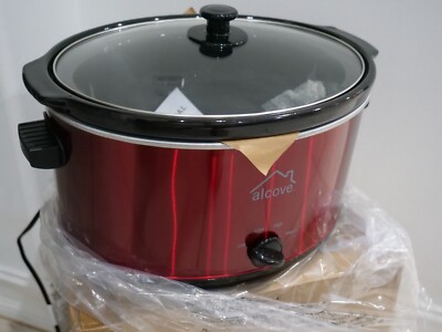 ALCOVE 8 Qt. OVAL Slow Cooker Red | eBay