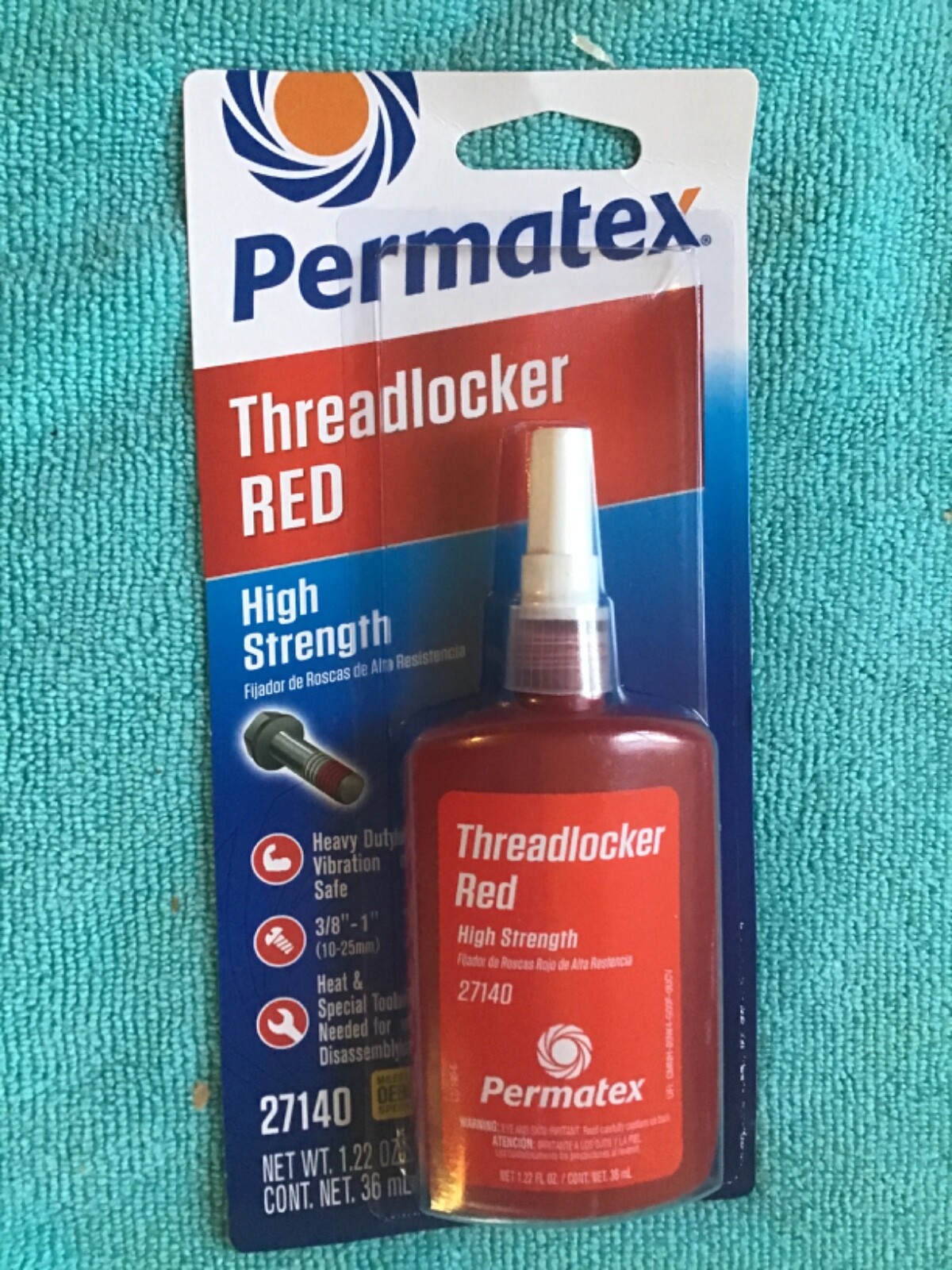 Permatex 27140 Large 36ml Red High Strength Threadlocker 7724826 for ...