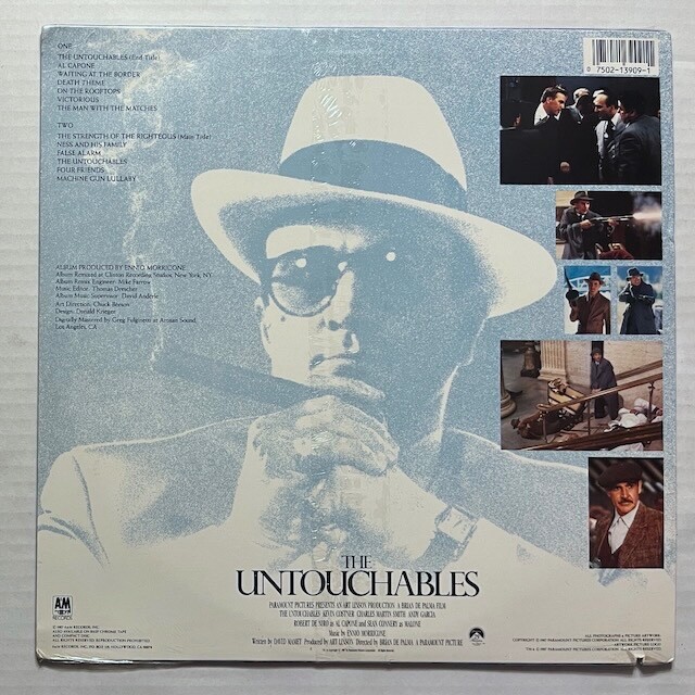 THE UNTOUCHABLES Soundtrack 1987 A&M US SEALED LP + Hype SCORE Ennio ...