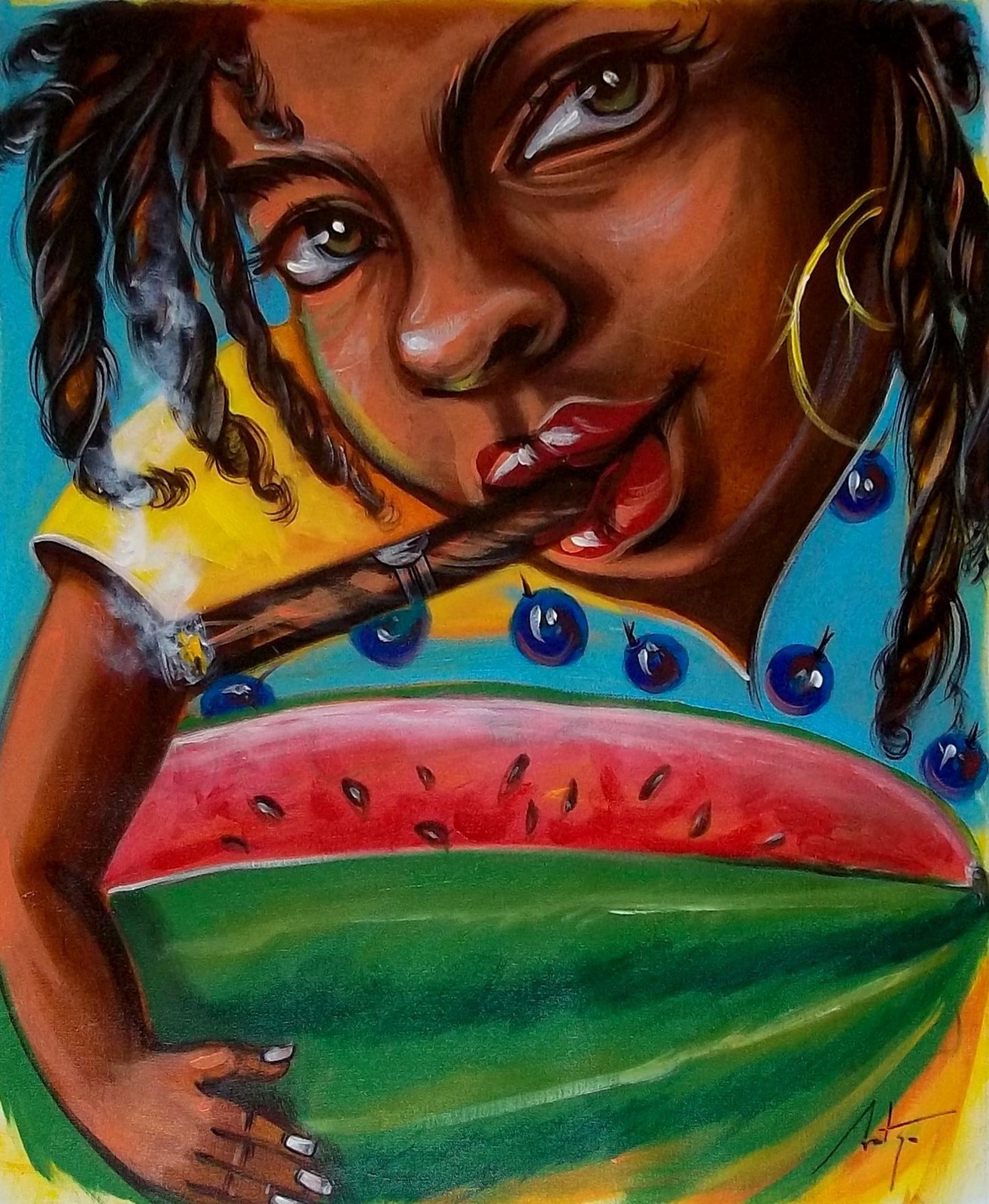 Original Art Painting Canvas Santiago de Cuba Artist IVAN PRATS 4 | eBay