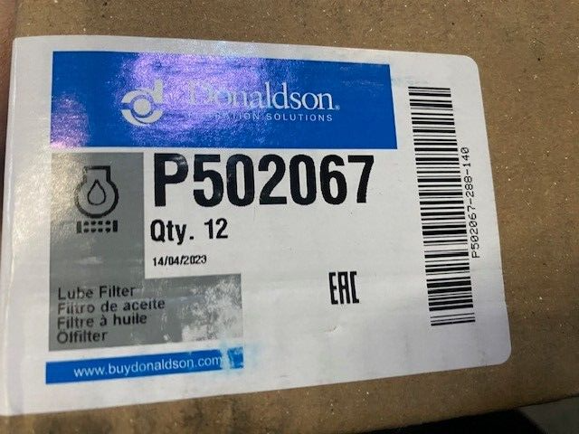 (12 PACK) Donaldson P502067 Lube Filter, Spin-On Replaces 6671057 | eBay