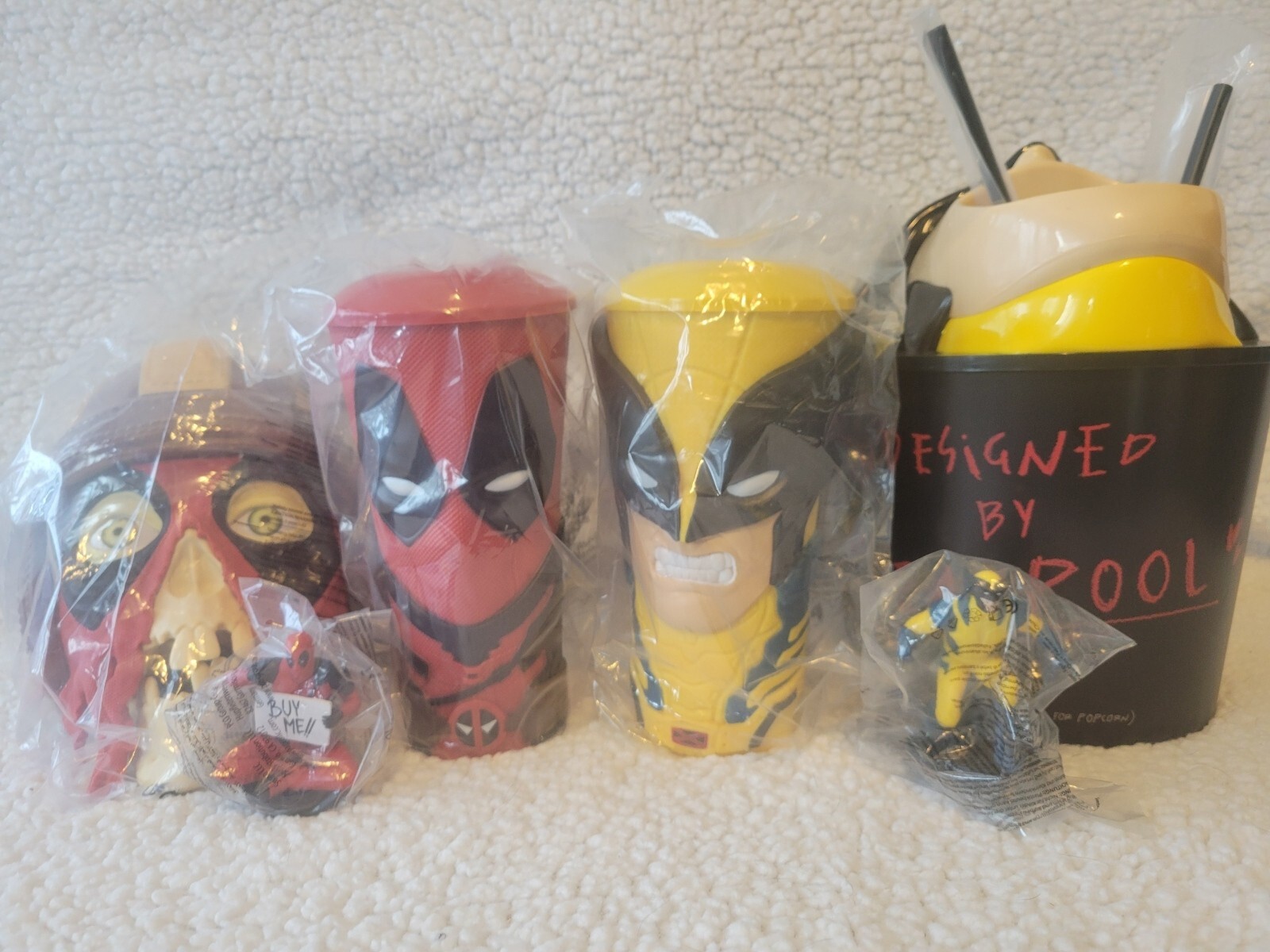 Deadpool and Wolverine AMC Exclusive Popcorn Buckets and Cups Set | eBay