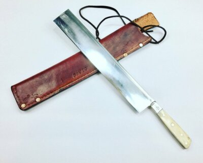 Large Jewish Kosher Chalef, Vintage Slaughter Knife, Daakas Shechita ...