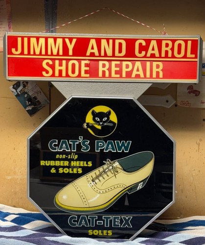 Cat's Paw Cat-Tex Octagonal Light Up Advertising Sign | eBay