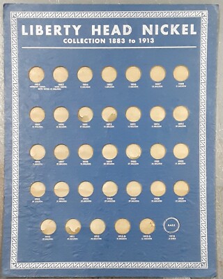 Vintage Whitman Coin Board for US Liberty Head Nickels No.356 Used--See ...