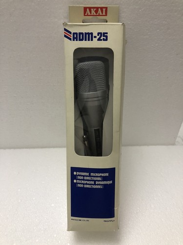 Vintage Akai ADM-25 Mikrofon Jack 6.35 mm HandheldMicrophone Wie Neu | eBay
