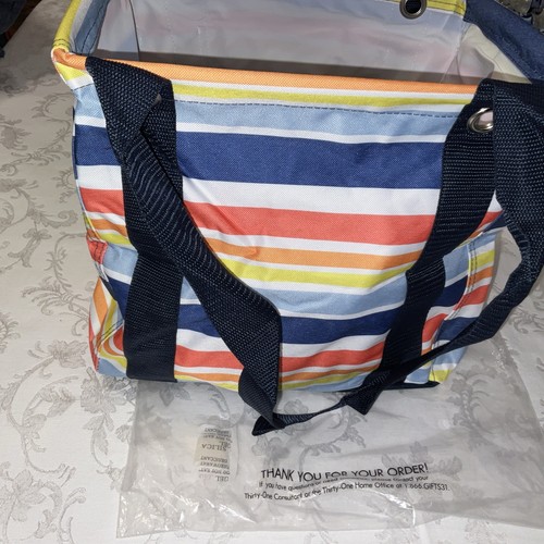 NEW!! Thirty One Small Utility Tote ( Vista Stripe) | eBay