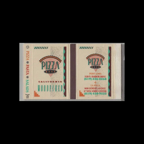 Flattened Matchbox - Pizza Place Pizza Nova La Jolla, CA | eBay