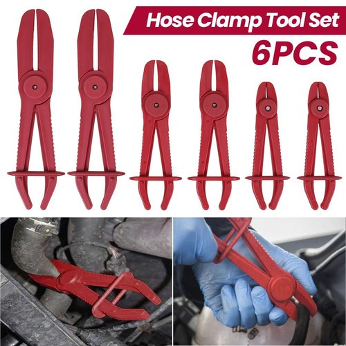 6pcs Hose Pinch Clamp Pliers Line Clamp Pliers Set for Fuel Water Oil ...