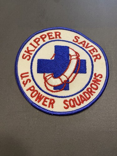 VTG US POWER SQUADRONS Skipper Saver Iron On Patch | eBay